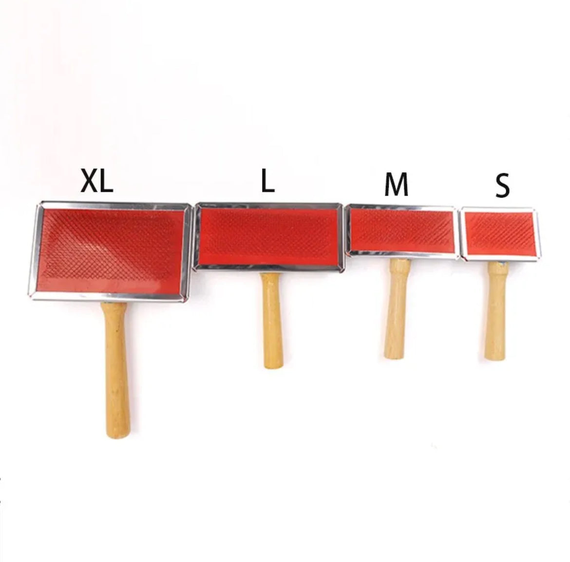 Wool Carding Comb Shedding Tool Spinning Needle Wooden Handle Slicker ...