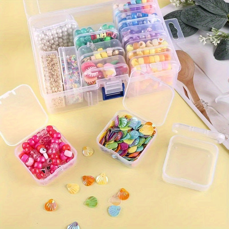 Transparent Plastic White Storage Box Set, Portable and Multifunctiona ...