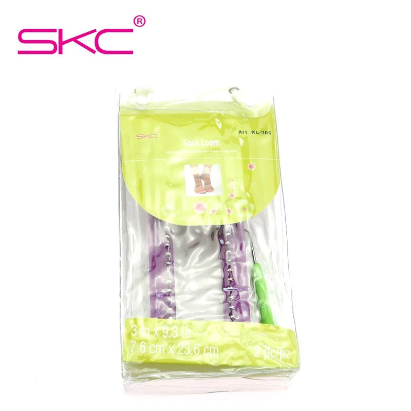 SKC Adjustable Sock Loom Kit with Hook DIY Weaving Loom Craft Tool – Al ...