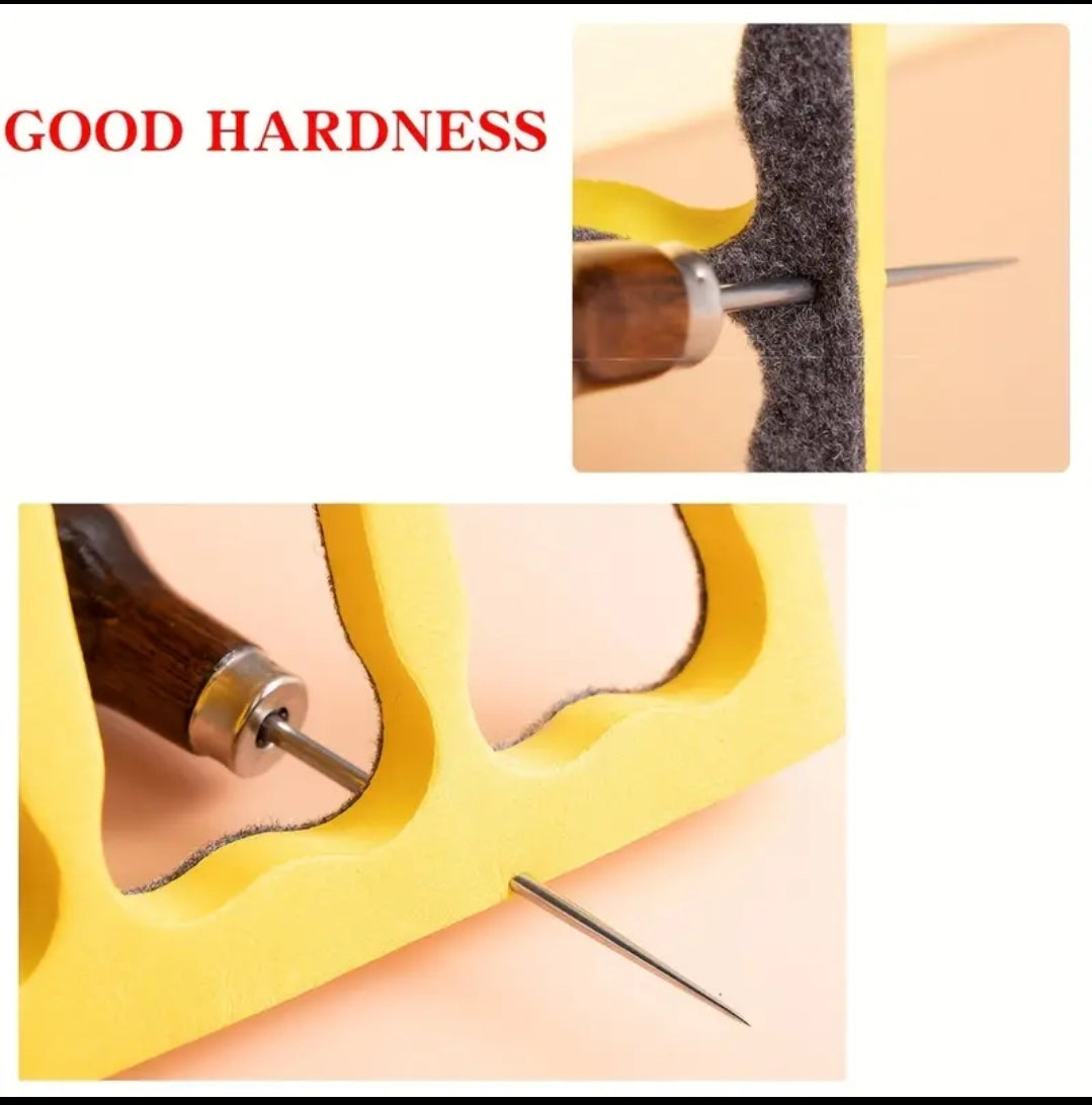 1 Set (3pcs) Premium Gourd-Shaped Solid Steel Cone Needles Awls – Al ...