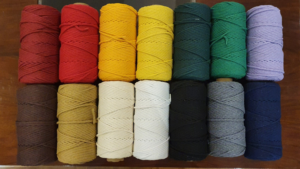 WOOLLY Macrame Cord/Cotton Cord - 4mm Roll – Al Saeed Wool House