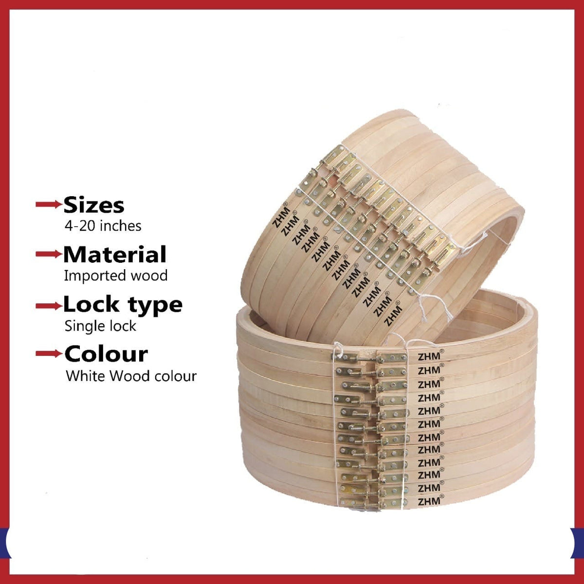 Wooden Embroidery Frame – Al Saeed Wool House