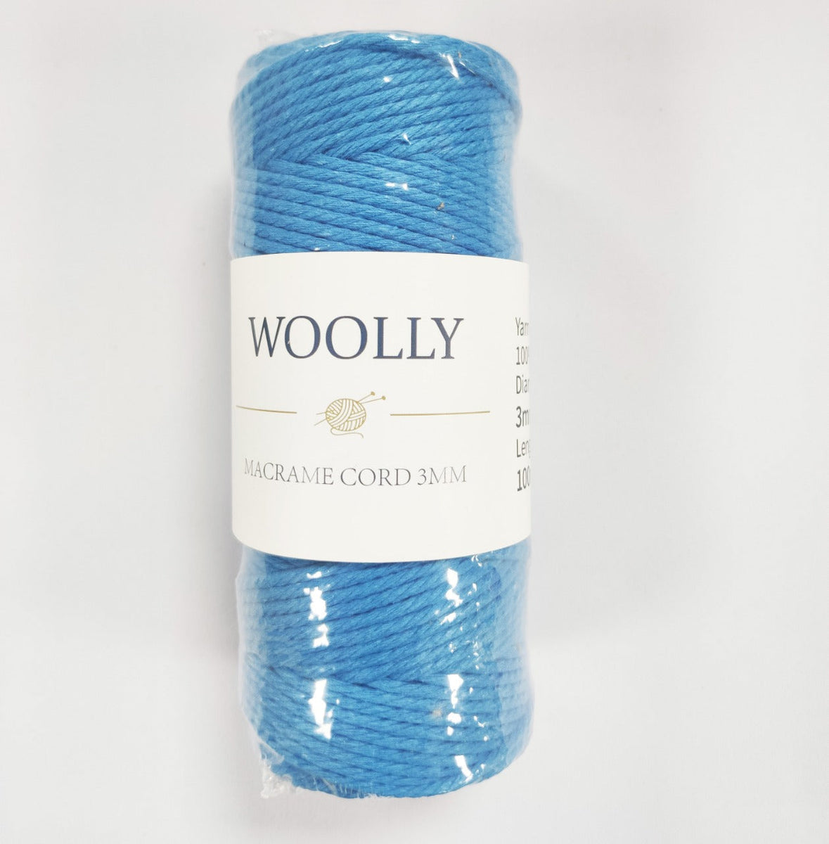 WOOLLY Macrame Cord/Cotton Cord Roll - 3MM – Al Saeed Wool House